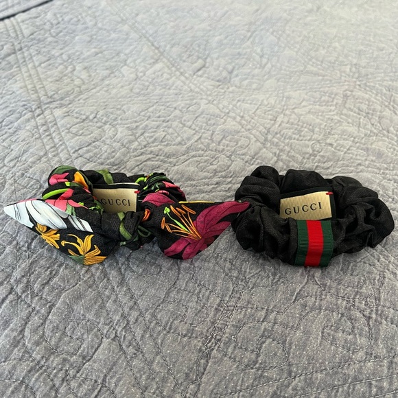 Gucci | Accessories | Authentic Gucci Silk Scrunchie Set New Wo Tags ...